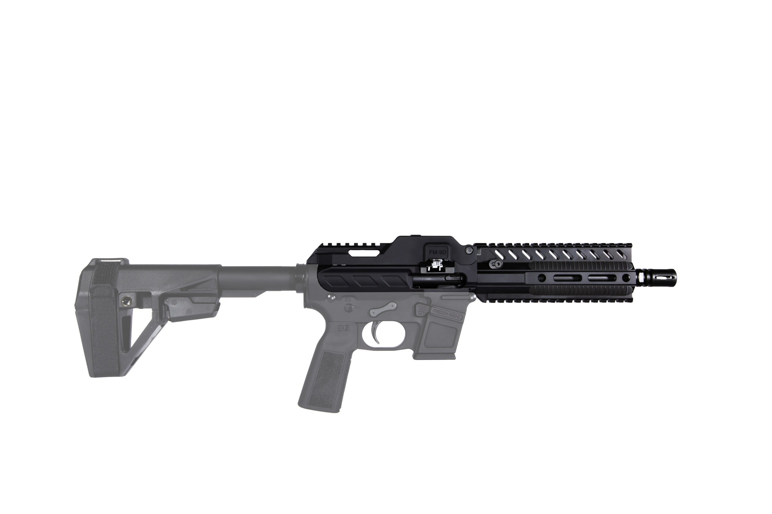 Freedom Ordnance FM-9D 9mm Belt-Fed Upper 8" Barrel - Liberal Tears Brand