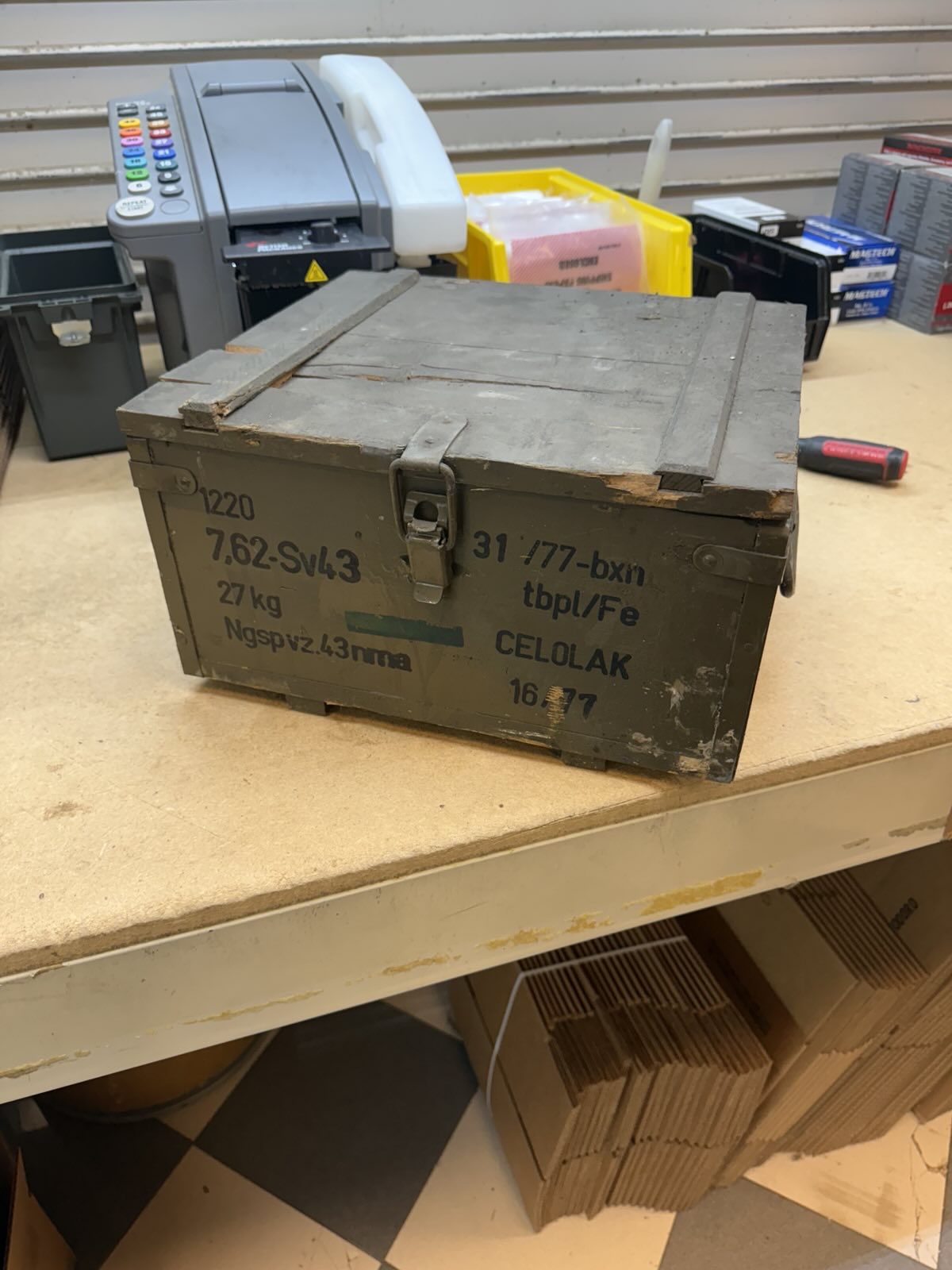 Czechoslovakian Army (Communist Era Surplus - Empty) Wooden Ammo Box ...