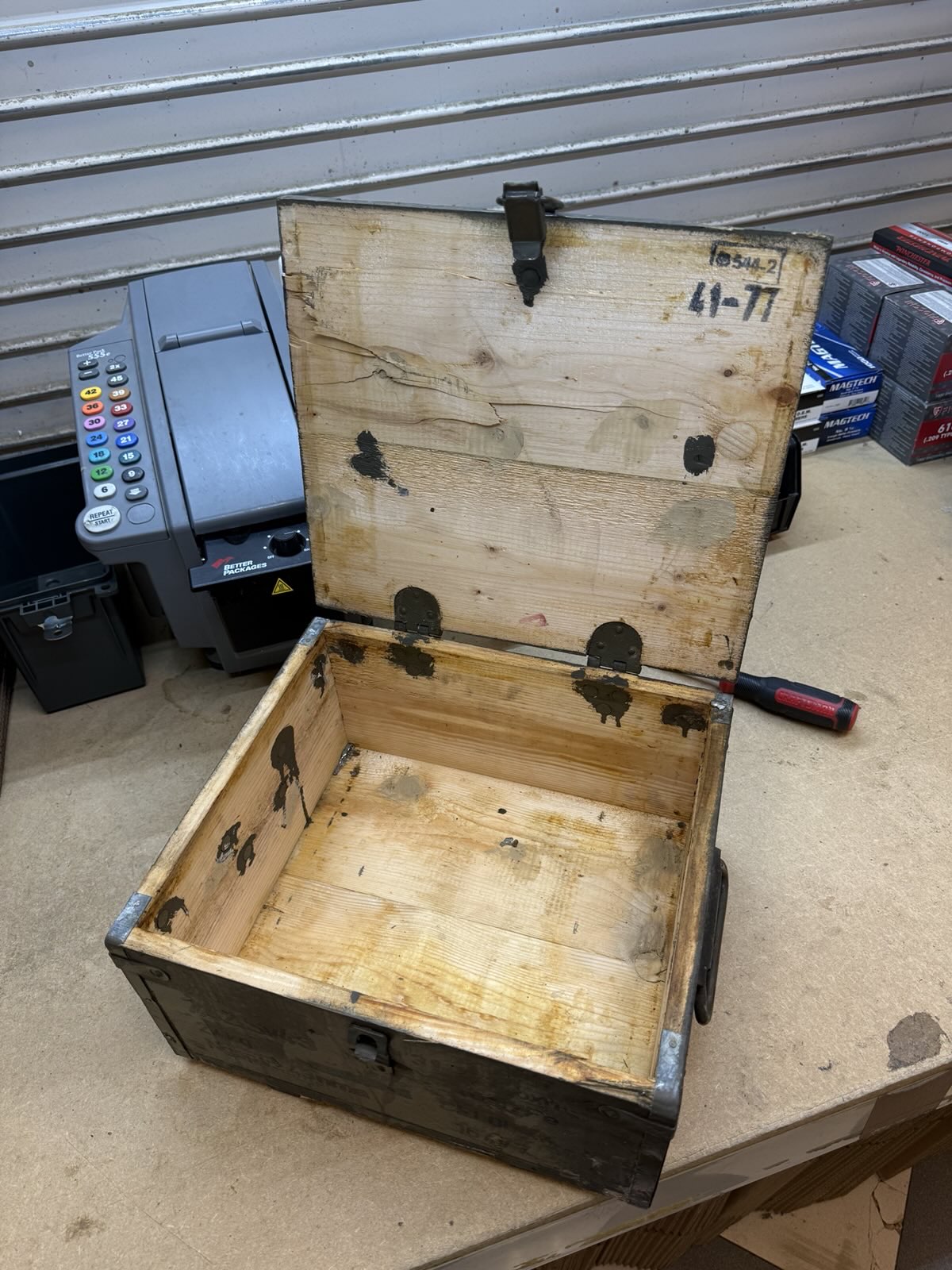 Czechoslovakian Army (Communist Era Surplus - Empty) Wooden Ammo Box ...
